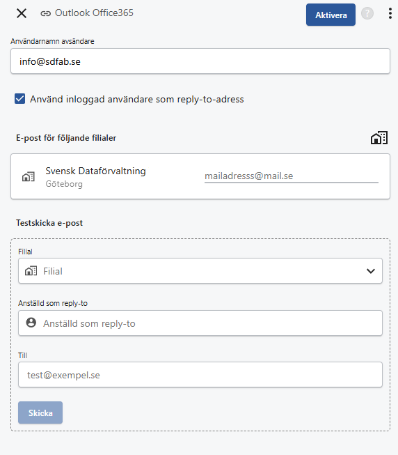 Skicka epost med Microsoft 365 (Office 365) – Svensk Dataförvaltning AB